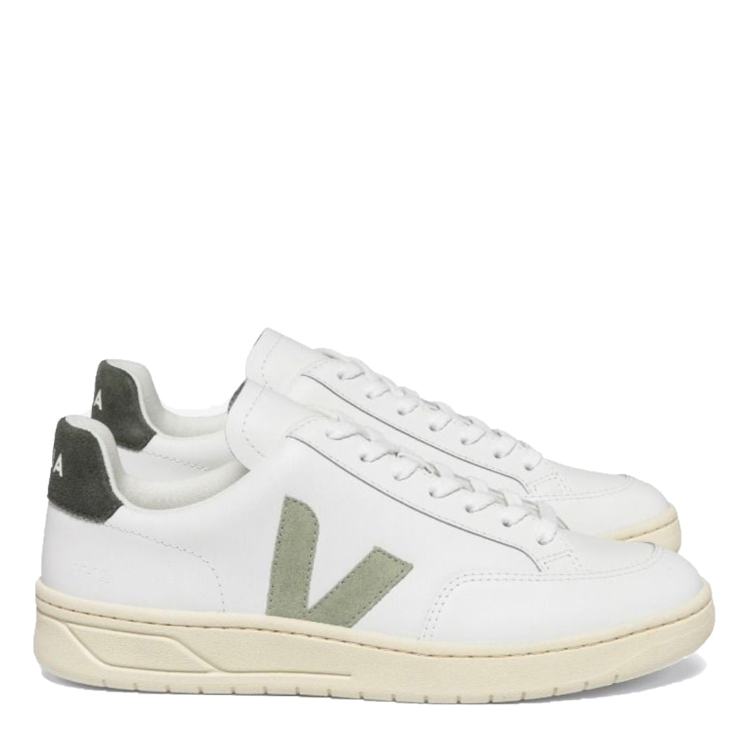 Veja Men's V-12 Leather White Clay Mud - artiste Basic